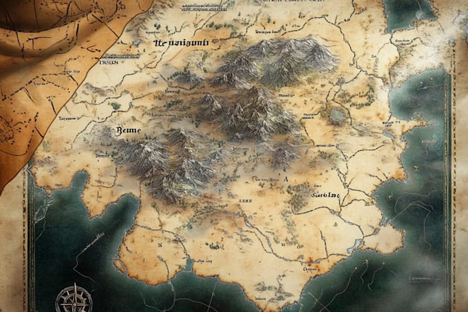 Create a custom fantasy map for you by Maurerkins | Fiverr