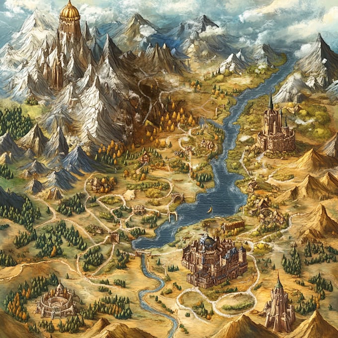 Create fantasy dnd map by Delianaliams | Fiverr