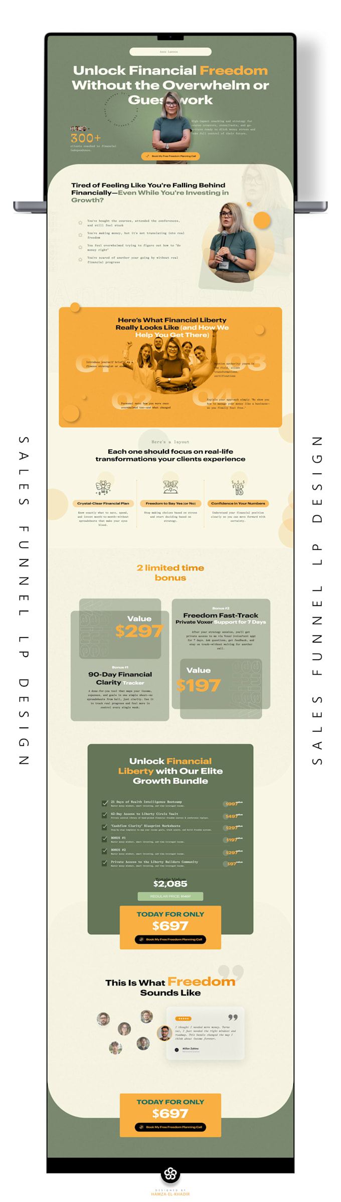 Design a system io landing page or sales funnel by Hamzaelkhadi854 | Fiverr