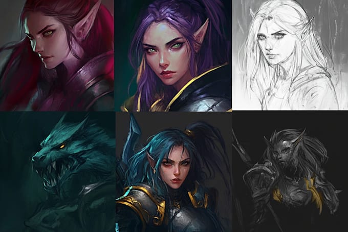 Create amazing d and d character for you by Giagejivaar | Fiverr
