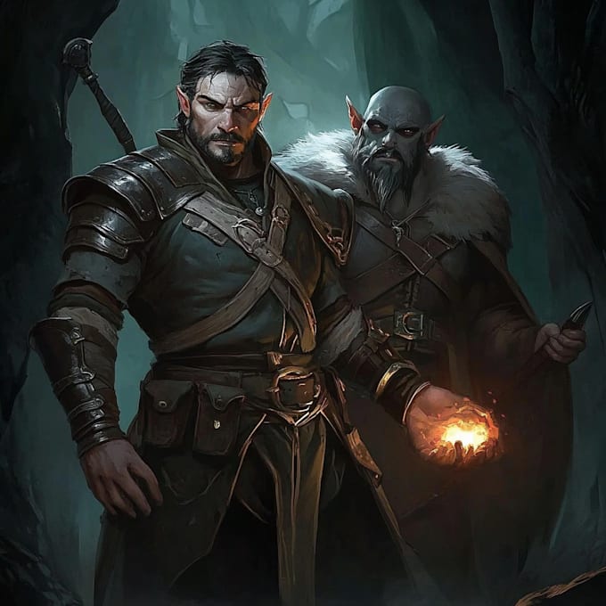 Draw fantasy character, digital art, concept art for game by Elrowers ...