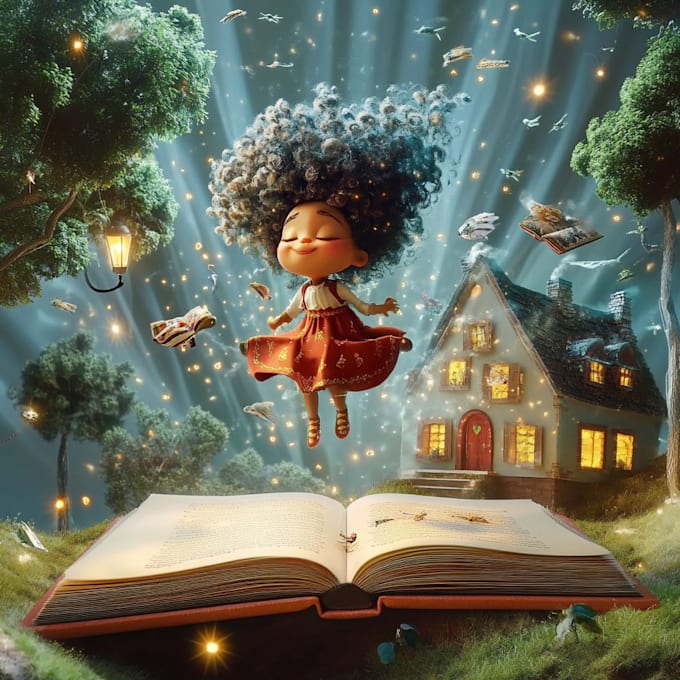 Design cute children book cover, children book illustrations by ...
