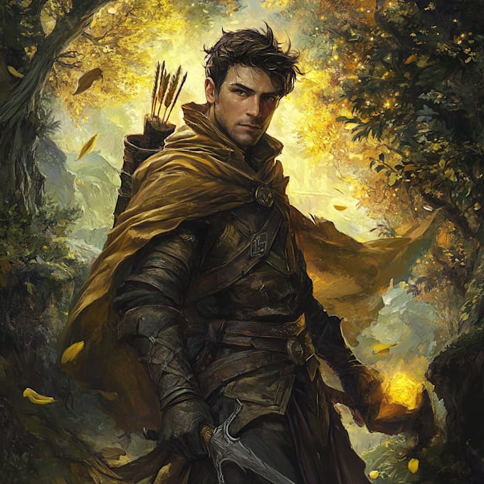 Design realistic fantasy dnd character illustration by Aliyagardner ...