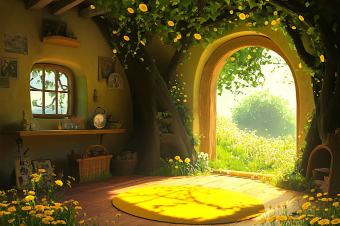 Make a amazing quality 2d environment art, concept art, fantasy art by ...
