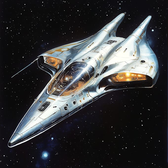 Draw spaceship concept art or design a starship or scifi by Tengnaiss ...