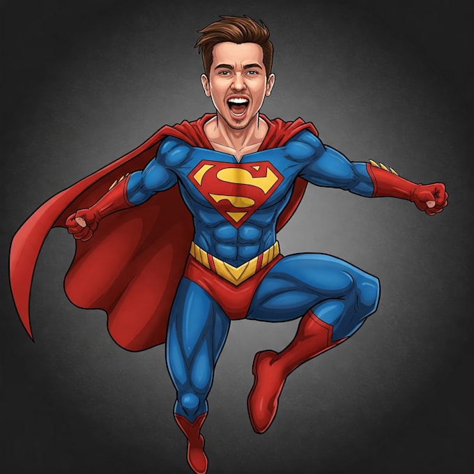 Create superhero cartoon character art by Peswhale | Fiverr