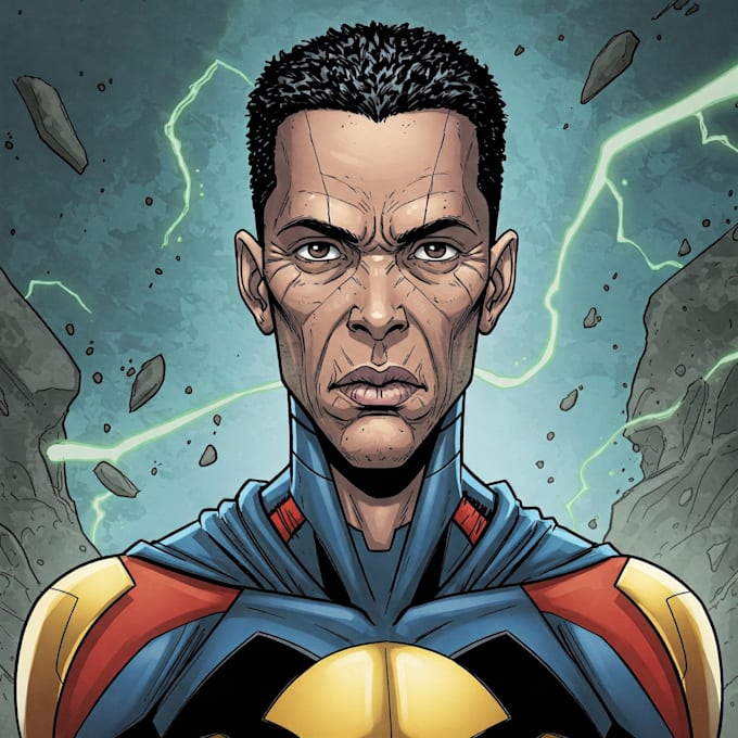 Paint dc or marvel style comic book superhero or villain character for ...