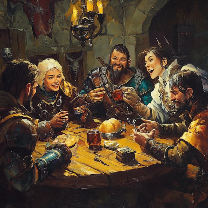 Create dnd character or dnd party art illustration by Donovynch | Fiverr