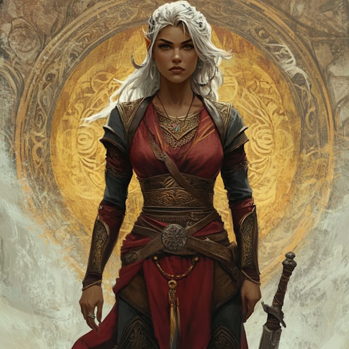 Draw a fantasy character art for dnd or similar by Hoollbuvut | Fiverr