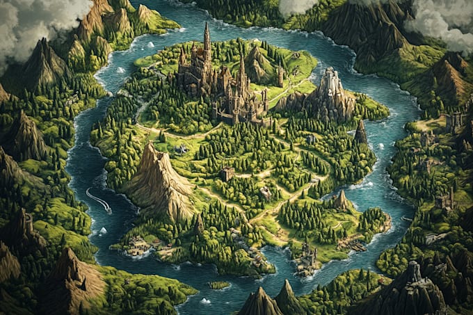 Create custom fantasy map for you by Tamasin554 | Fiverr