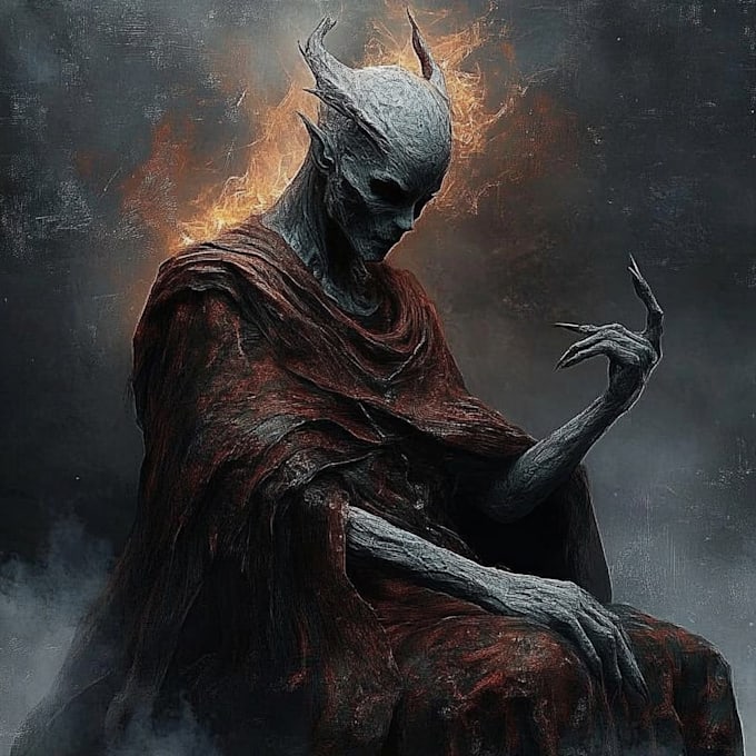Draw fantasy or dark creepy horror art illustration by Fredrrker | Fiverr