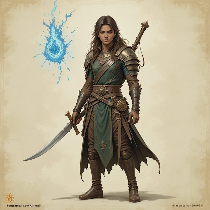 Draw dnd character art and dnd character art by Stacyrson | Fiverr