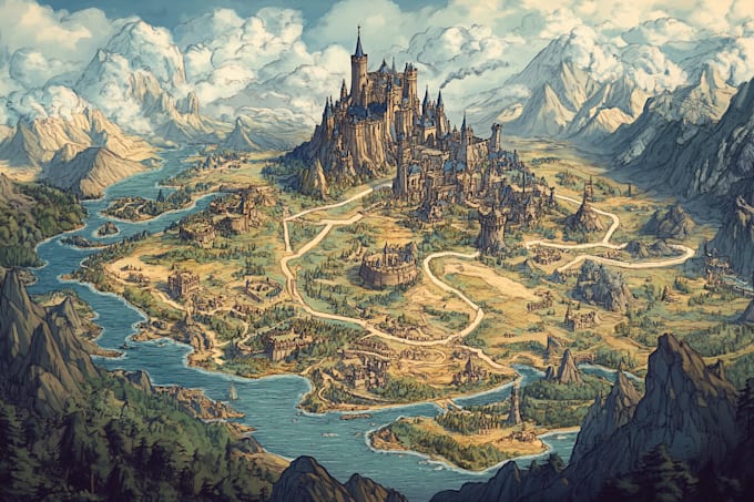 Create a fantasy dnd map in wonderdraft for any use you want by ...