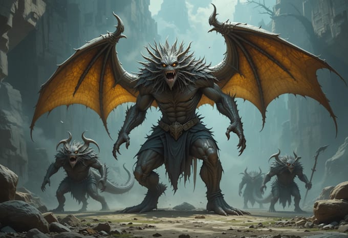 Draw fantasy or dnd creatures and monsters by Acuravis | Fiverr