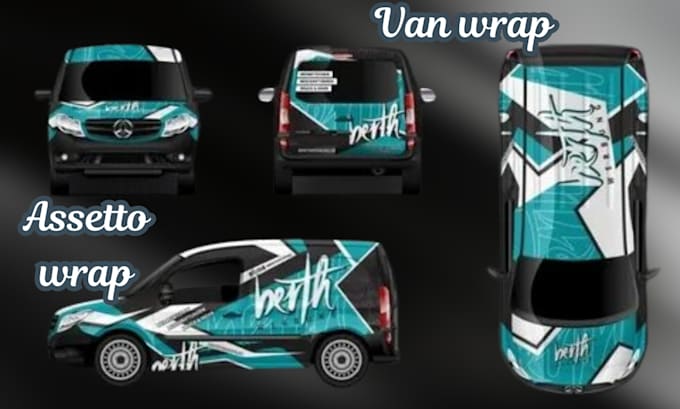 Do custom car wrap, assetto wrap, fivem car, gta v, car rendering, van ...