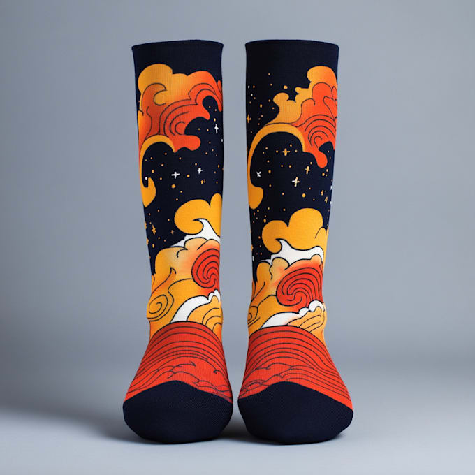Draw a creative socks unique sock design for you by Kangingo30 | Fiverr