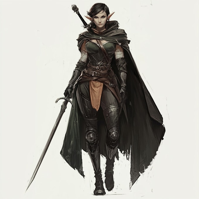 Draw your dnd or ttrpg fantasy character art or token by Dorotenport ...