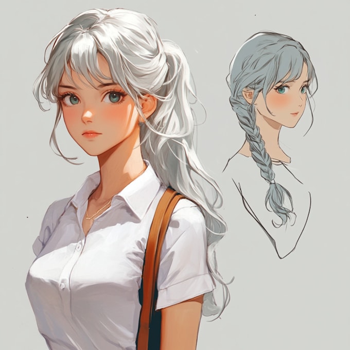 Draw original character or fan art in anime style by Auroradibes | Fiverr