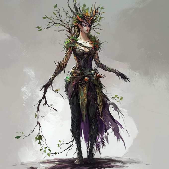Design fantasy character art and unique style by Dawnbeak | Fiverr
