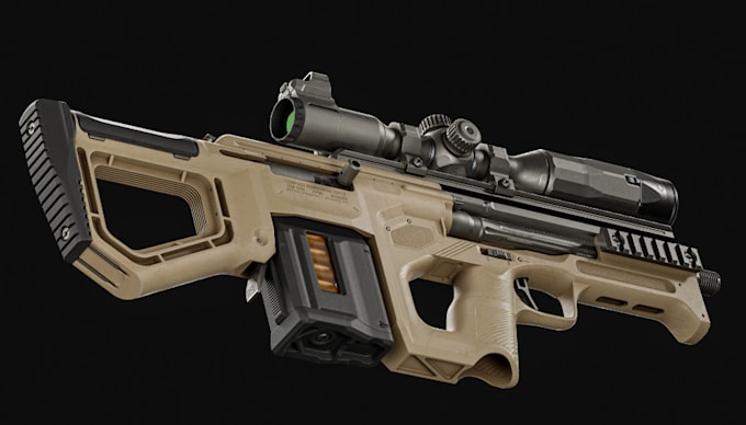 Mold 3d realistic sniper rifle,gta v game asset, car model,heli design ...