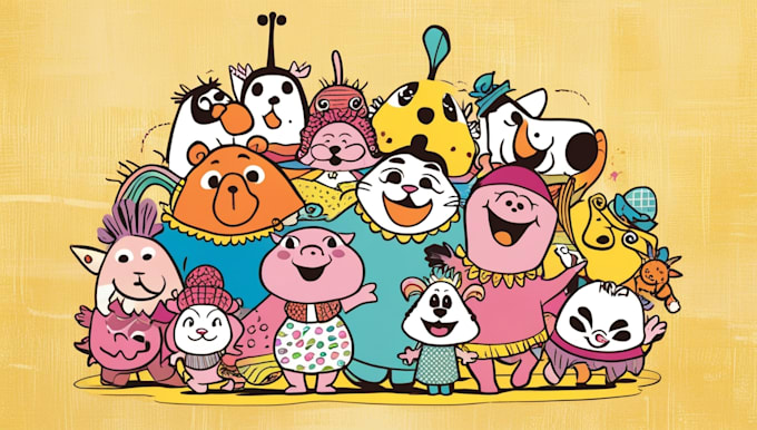 Draw any cartoon illustration by Ricusing | Fiverr