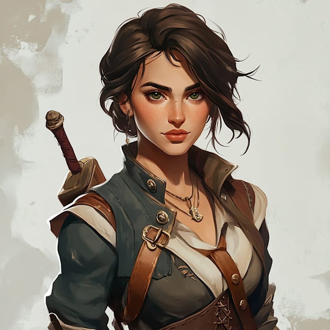 Create simple stylized concept art of your rpg character by Danjeck ...