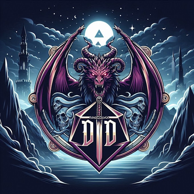 Design a fantasy rpg logo dnd image for you by Poroyoten | Fiverr