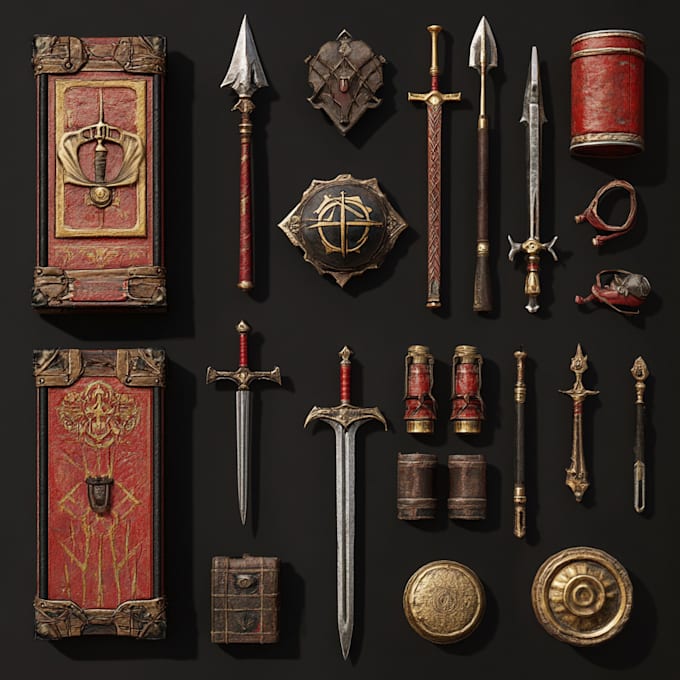 Create nice 2d game assets, props, icons, objects and ui by Teagenbaldwin | Fiverr