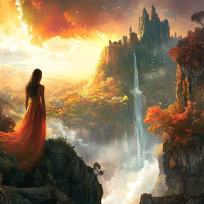 Create an epic fantasy book cover, book cover design for you by ...