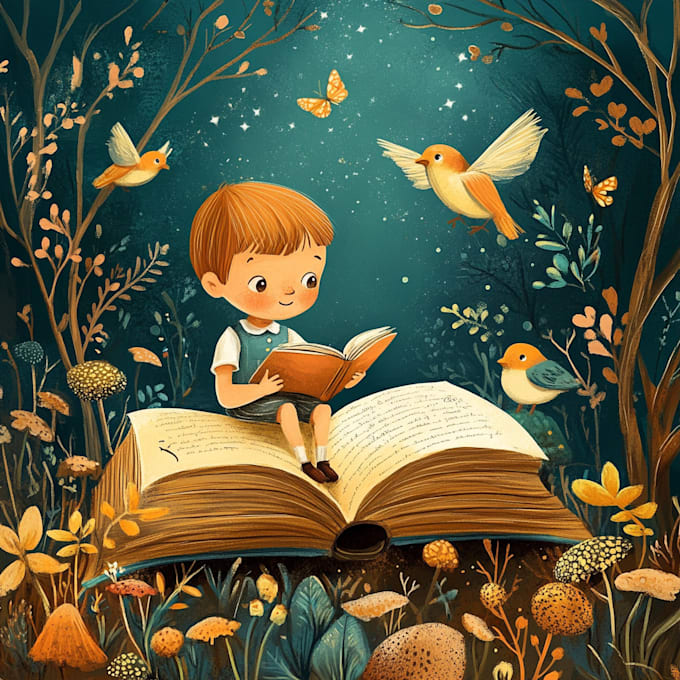 Draw professional children story book illustration and cover by ...
