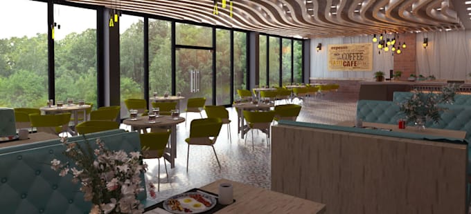 Do pizza restaurant,bar 3d design,cafe,lounge,bakery,coffee shop,sauna ...