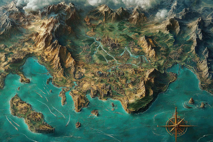 Create custom fantasy maps for you by Kavayanffin | Fiverr