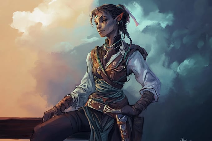 Draw your dnd character and create art by Wilhelmijoen | Fiverr
