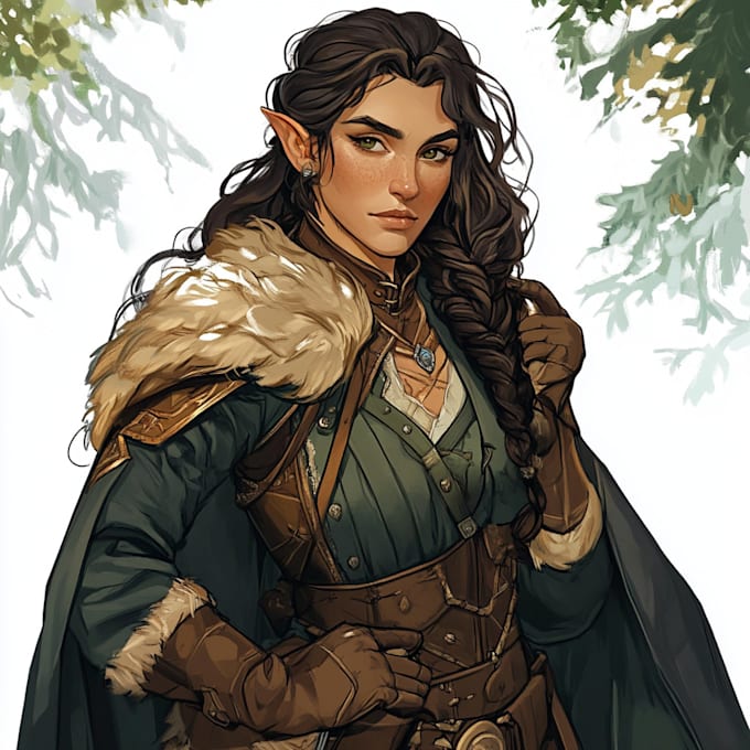Make a realistic dnd character art for you by Klymala | Fiverr