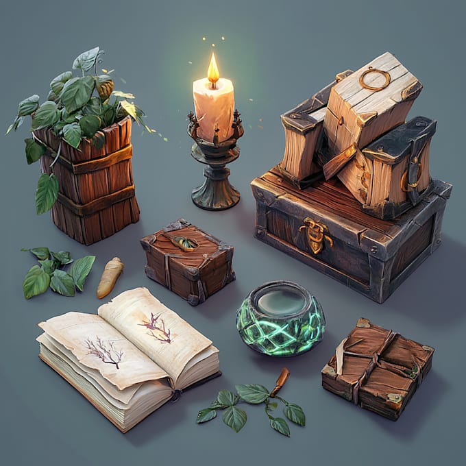 Create casual 2d props, assets, items, icons for games by Zoeyrossouw ...