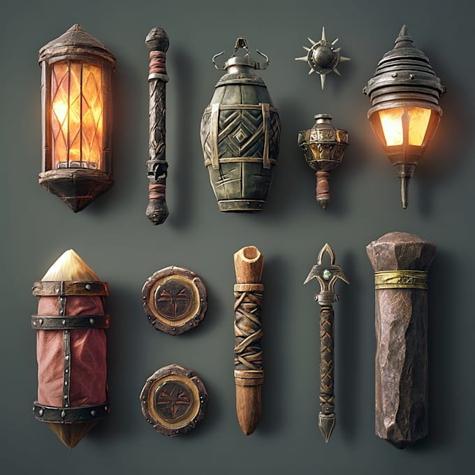 Draw props and objects in 3d by Darbydams | Fiverr