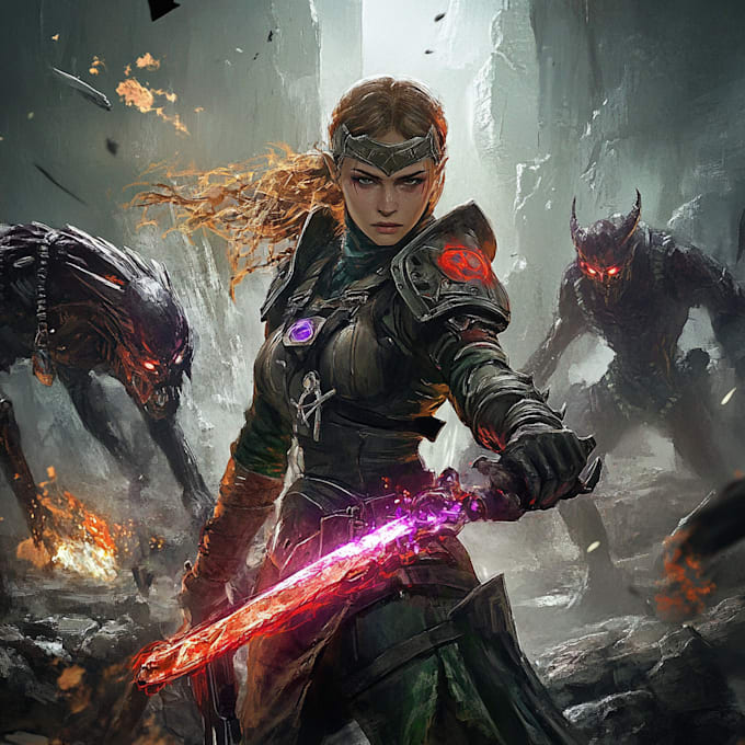 Create concept art, illustration, book cover by Aaschadam | Fiverr