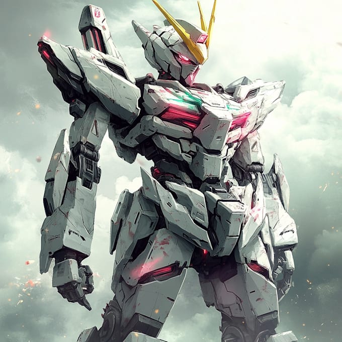 Illustration and concept mecha, gundam by Eilanebrooks | Fiverr