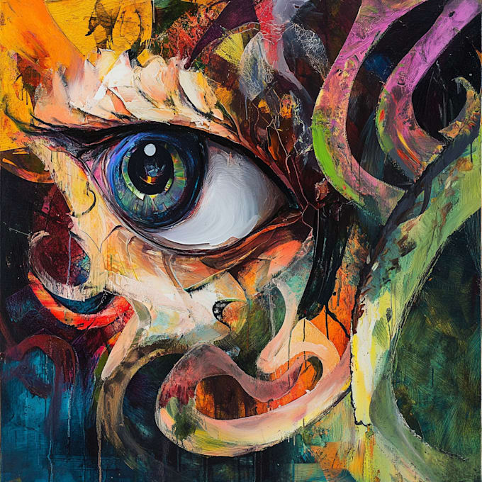 Draw illustration expressionism art, graffiti, abstract by Dymindorsey ...