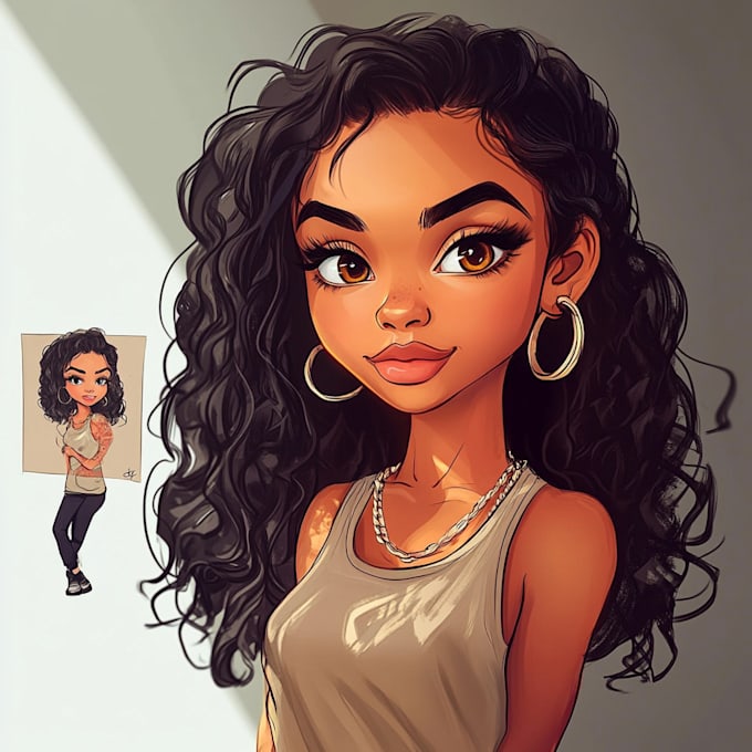 Illustrate custom cartoon portraits and caricatures by Eleninet | Fiverr