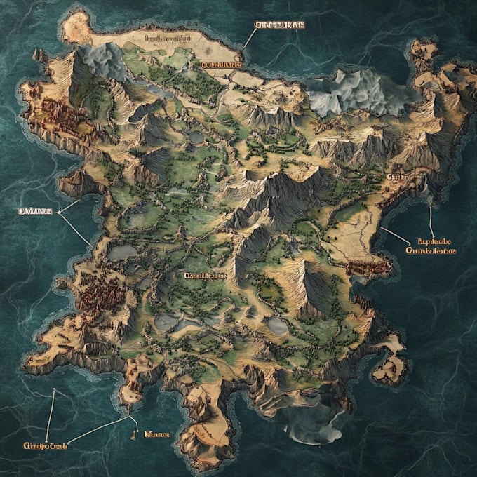 Create your fantasy map, worldmap, battlemap for dnd etc by Sukhsaiya ...