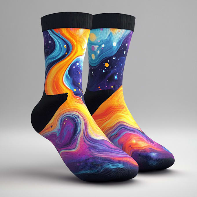Design custom and unique socks design by Adilenetaylor | Fiverr