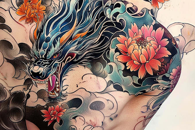 Authentic japanese style tattoos for you by Seitudhre | Fiverr