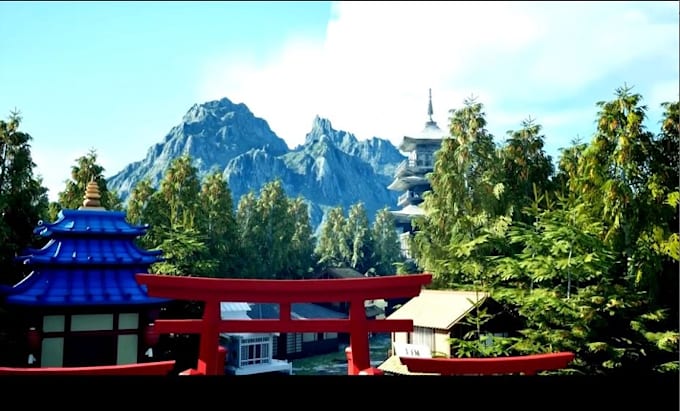 Design 3d japanese environment terrain game map environment level design ue5 by Savinxoon | Fiverr