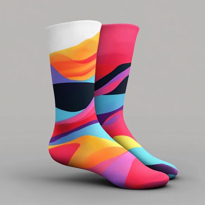 Draw a creative socks unique sock design for you by Nelsonlarsen | Fiverr