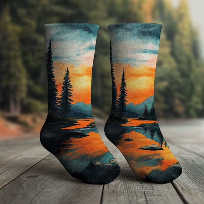Draw unique socks design or sketch for you by Graciensend_ | Fiverr
