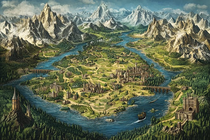 Make fantasy map illustration for dnd by Zariaarrison17 | Fiverr