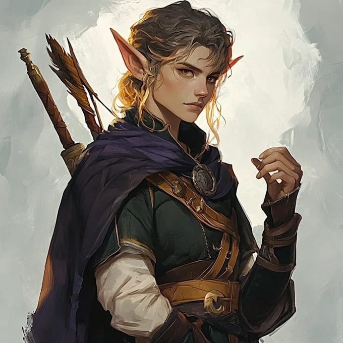 Draw character, dnd, fantasy, concept art, or card game by Anekoldberg ...