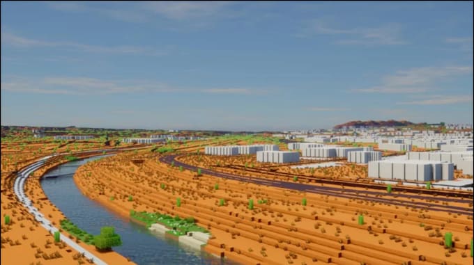 Construye un lobby de mapa épico de minecraft con mapas de terreno personalizados de minecraft.