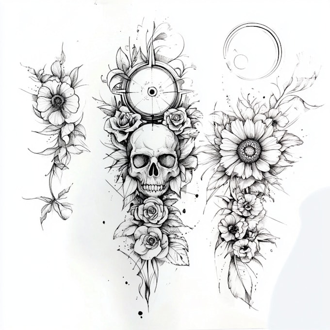 Create a custom, hyper realistic tattoo design for you by Merindata ...